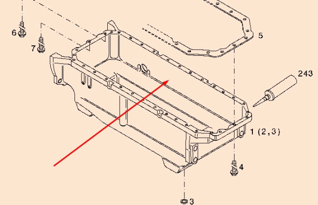 0425 3996 Oil pan / 0420 7538, 0425 3240, 04253996 1013 Engine Parts