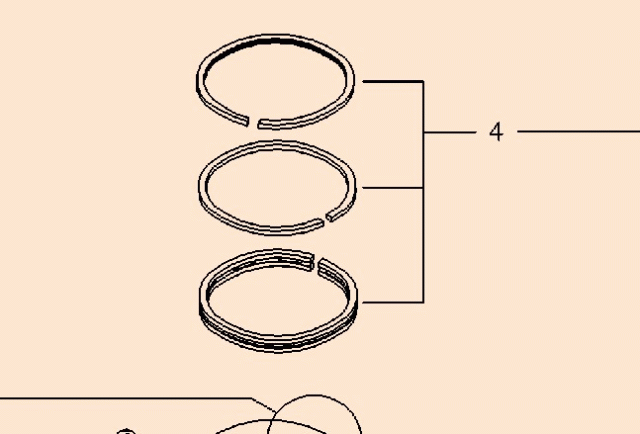 0428 1115 Set of piston rings 0.50-2011 Engine Parts-Deutz Engines ...