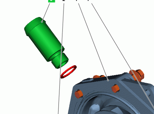 0420 7521 Piston cool.nozzle / 0420 3930-20405561 TCD 6.1 Engine Parts