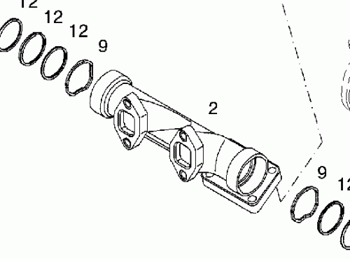 0429 2820 Eksoz Manifold Conta / 20933261 2013 Engine Parts