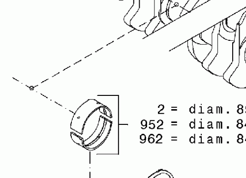 0293 1532 Bearing liner / 0425 7076-0490 0089-20945114-0293 1811-0425 ...