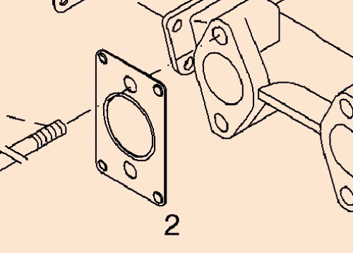 0429 2820 Eksoz Manifold Conta / 20933261 2013 Engine Parts