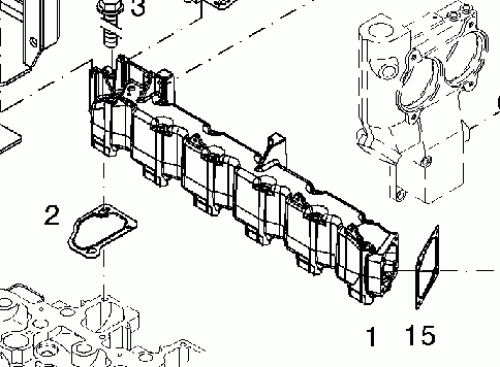 0490 9364 Charge air pipe-2013 Deutz Engine Parts-deutz, motor, yedek ...